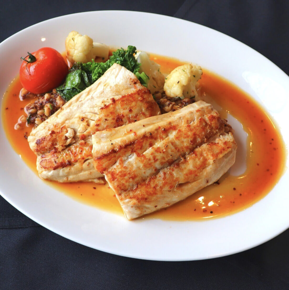 Shop Tam Fam | Pan-seared Domestic Red Snapper With Jalapeno Grits ...